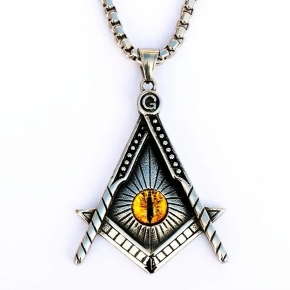 None | Accessories | Masonic Pendant Necklace All Seeing Eye Pyramid ...